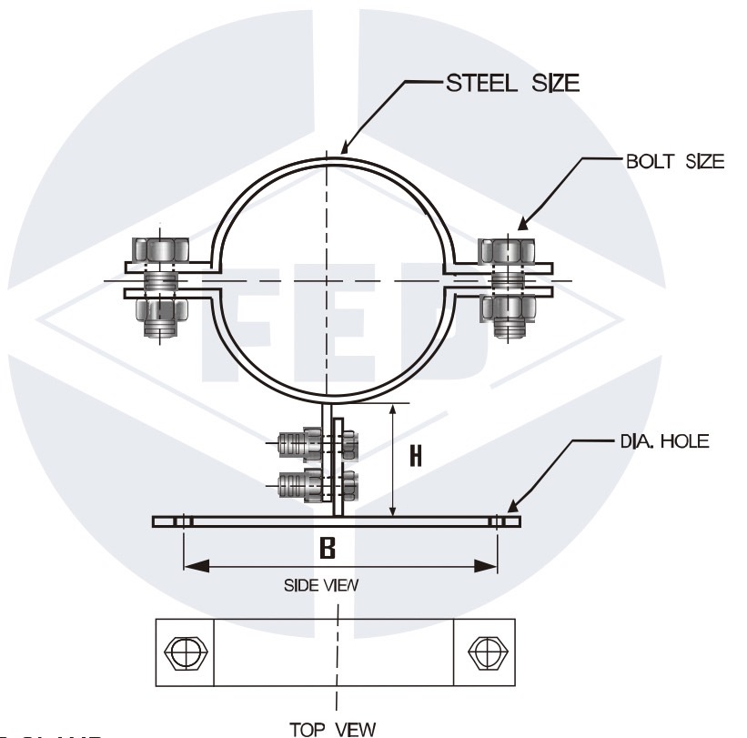 RISER CLAMP (RC-3) – Fed Enterprise Co.,Ltd.